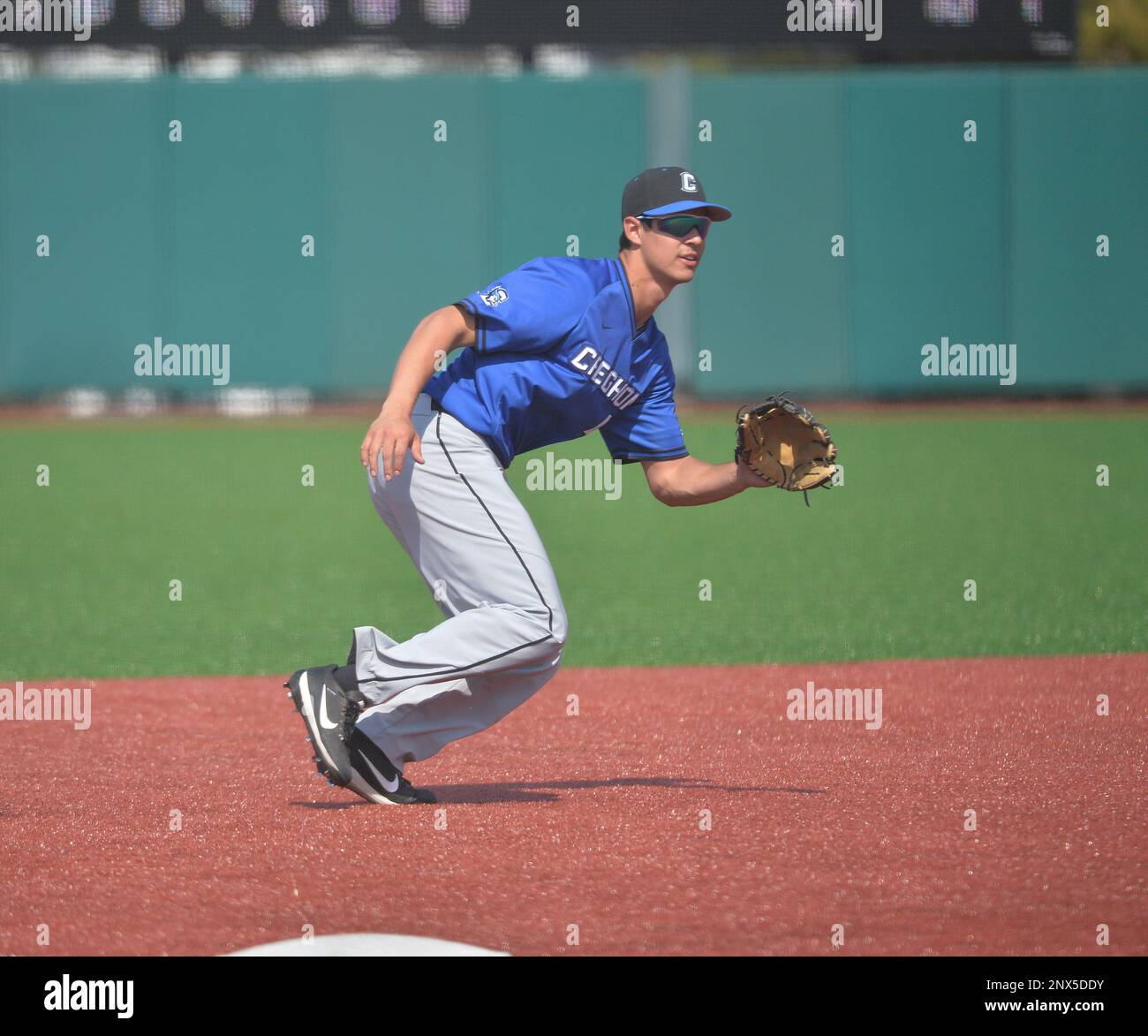 Creighton University BlueJays infielder Thomas Luevano (4) during game ...