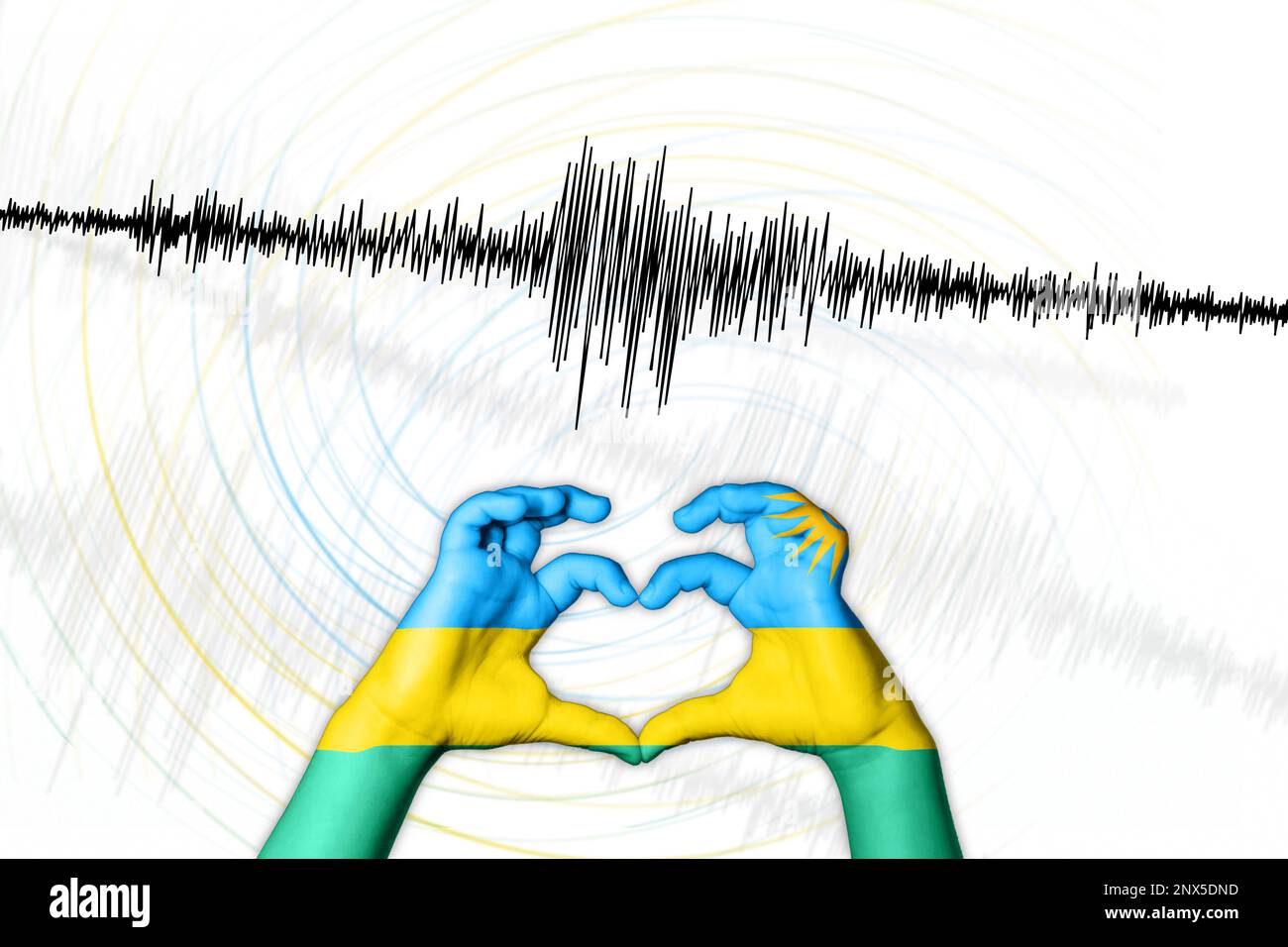 Seismic activity earthquake Rwanda symbol of heart Richter scale Stock ...