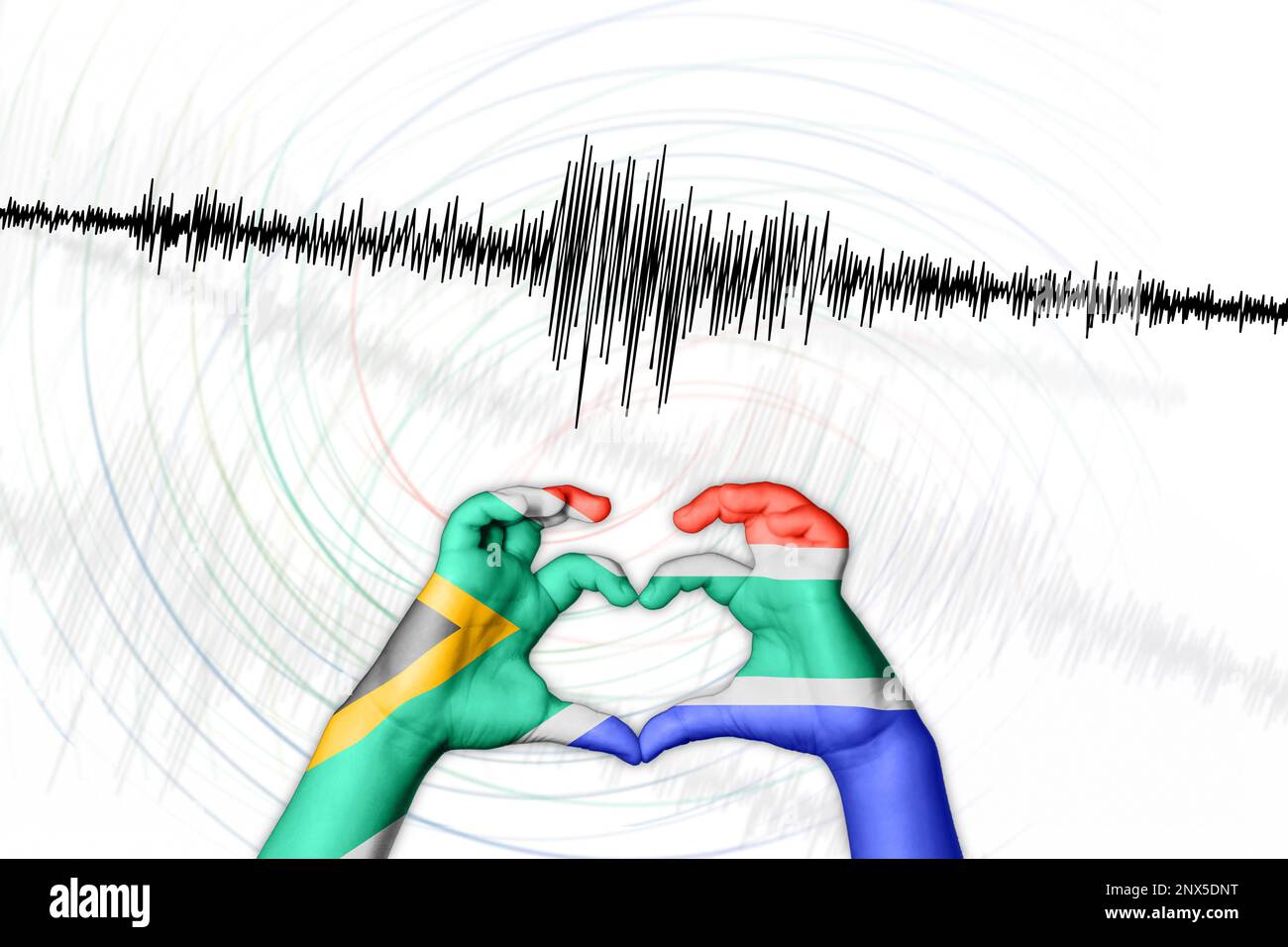 Seismic activity earthquake South Africa symbol of heart Richter scale ...
