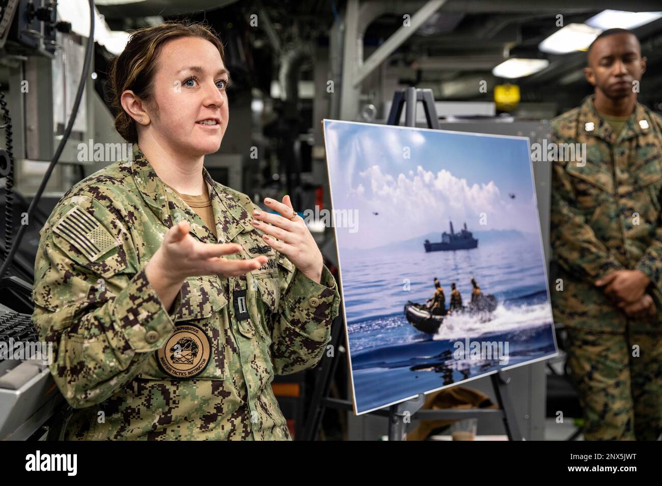U.S. Navy Lt. Cady Sheeks, a warfare tactics instructor at Naval ...