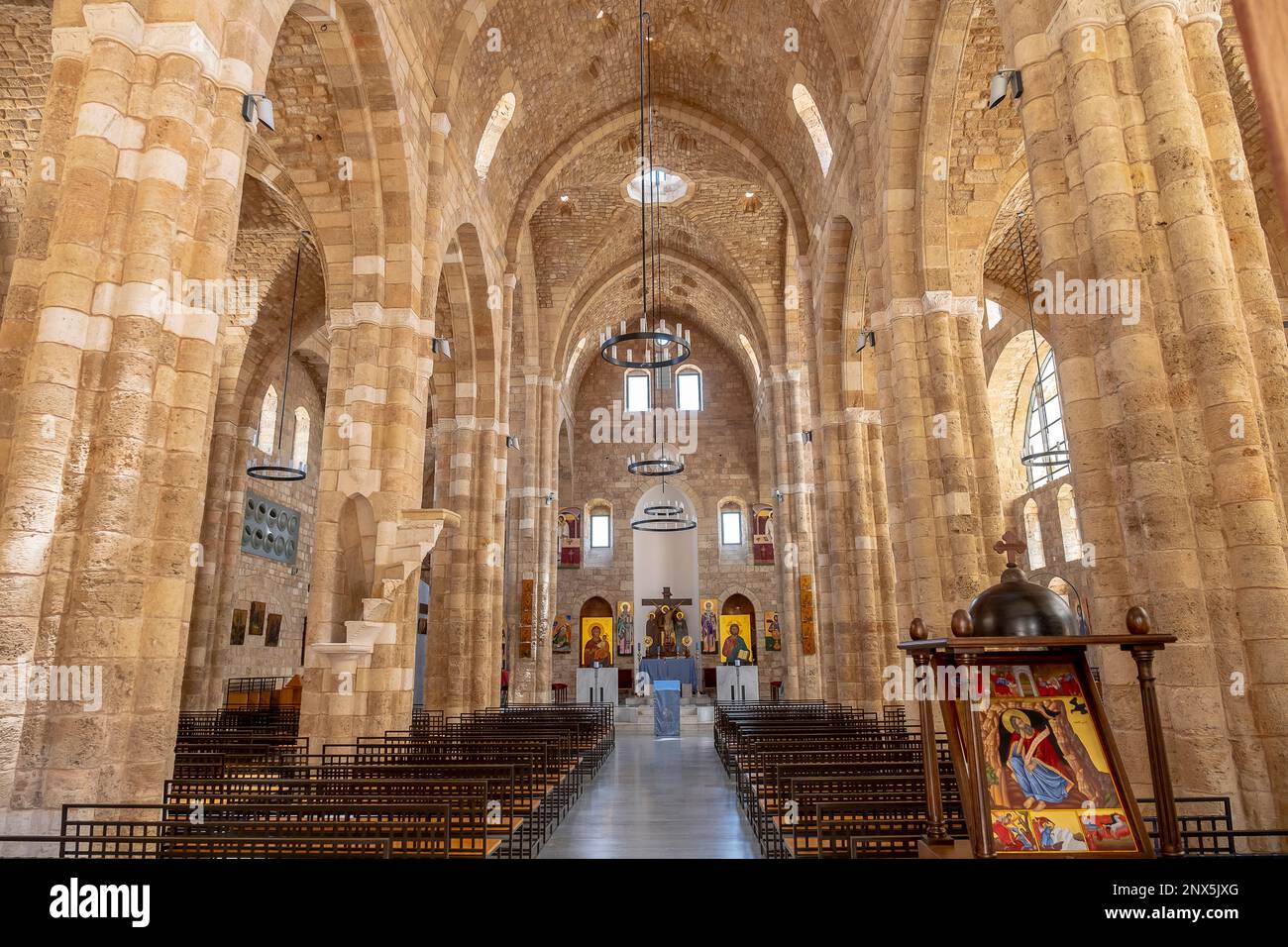St Elias Greek Catholic Cathedral, Downtown, Beirut, Lebanon Stock ...