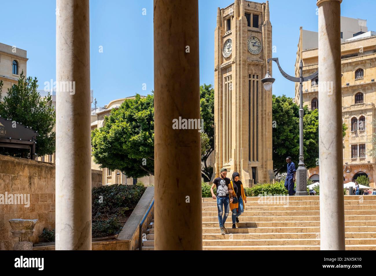 Lebanon reconstruction downtown beirut solidere hi-res stock ...