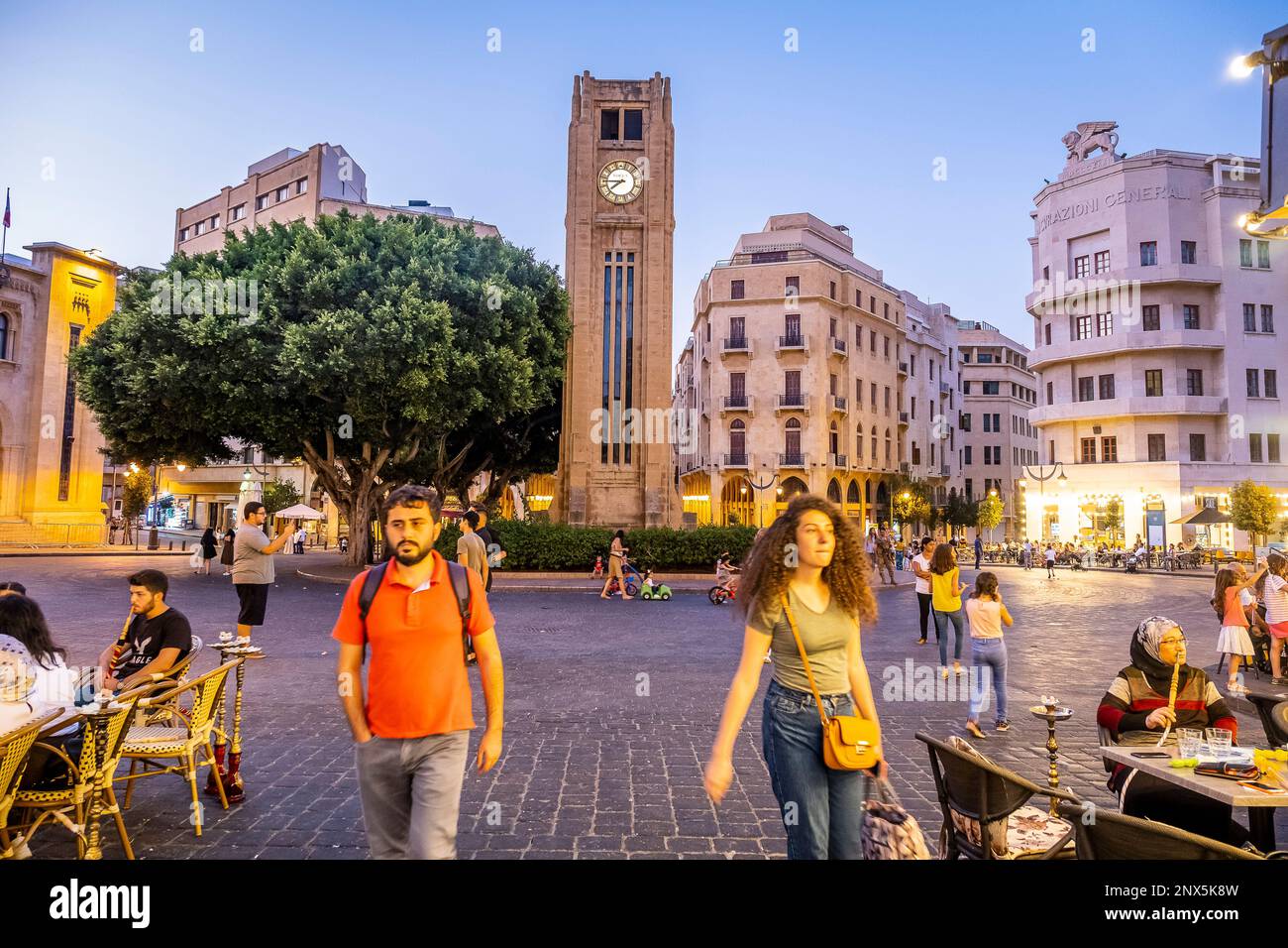 El Nejmeh square or Star square, Downtown, Beirut, Lebanon Stock Photo ...