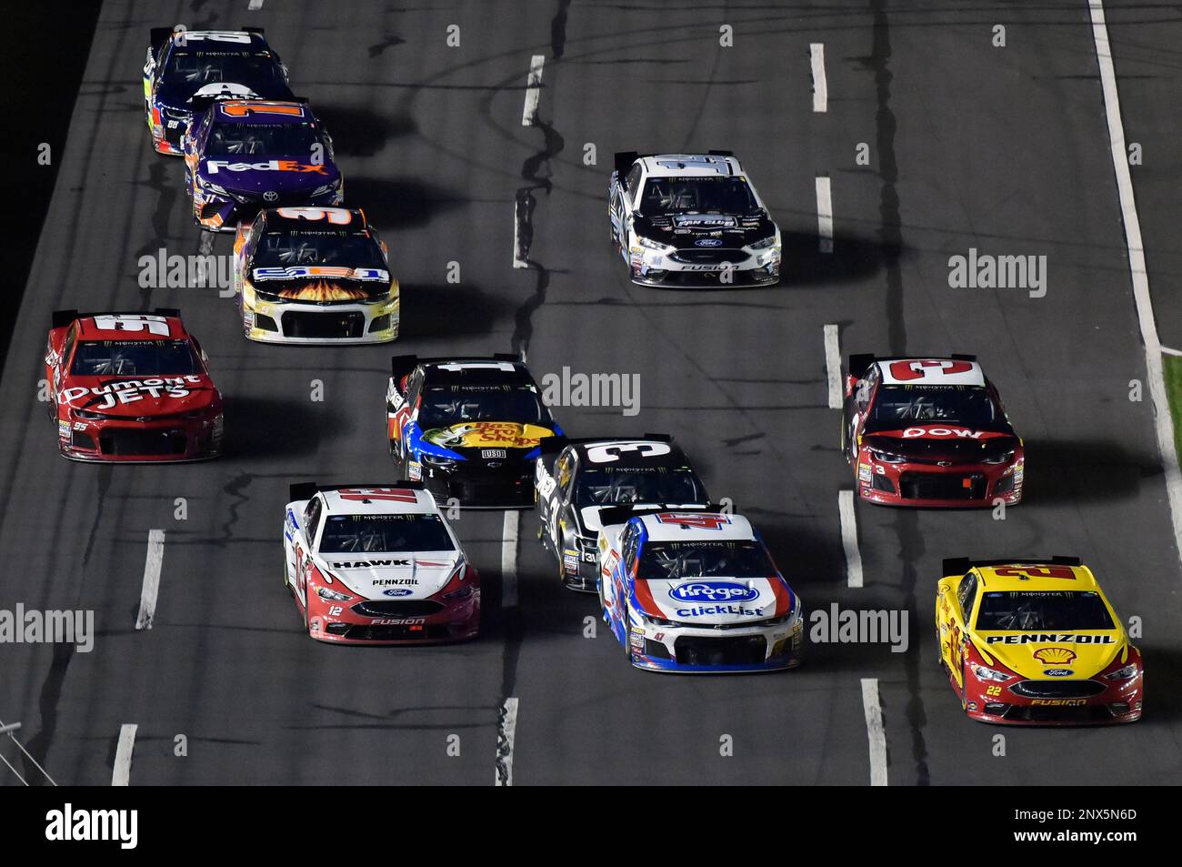 #22: Joey Logano, Team Penske, Ford Fusion Shell Pennzoil and #47: A.J ...