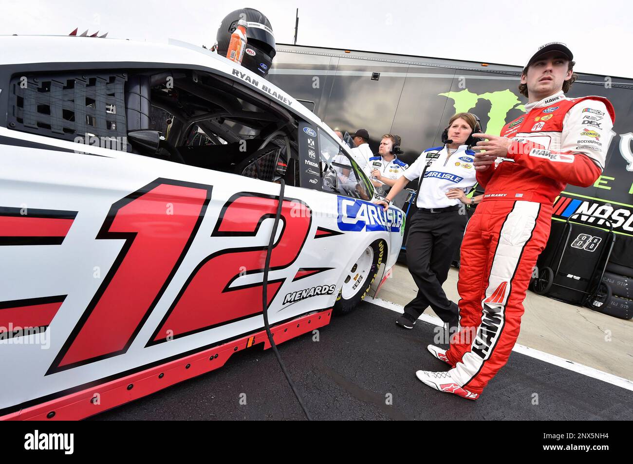 #12: Ryan Blaney, Team Penske, Ford Fusion Hawk/Carlisle during ...