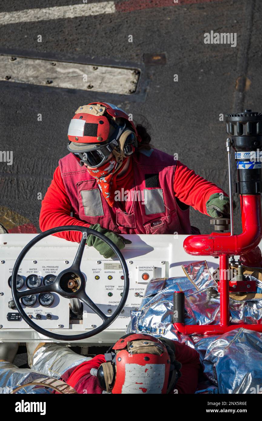 230128-N-OB471-2009 ATLANTIC OCEAN (Jan. 28, 2023) Aviation Boatswain's ...