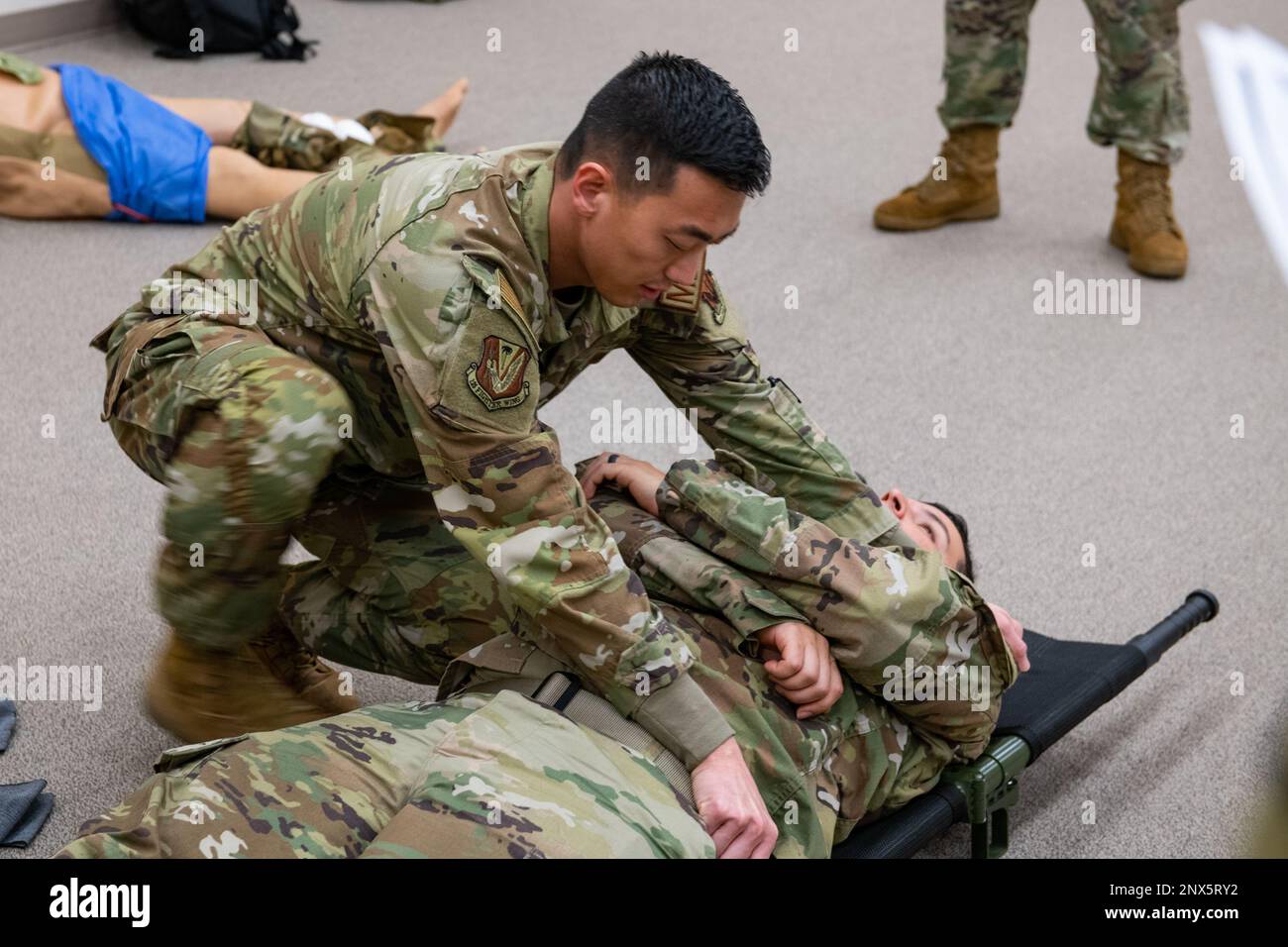 U.S. Air Force Capt. Kevin Tipton, a 125th Fighter Wing Medical Group ...