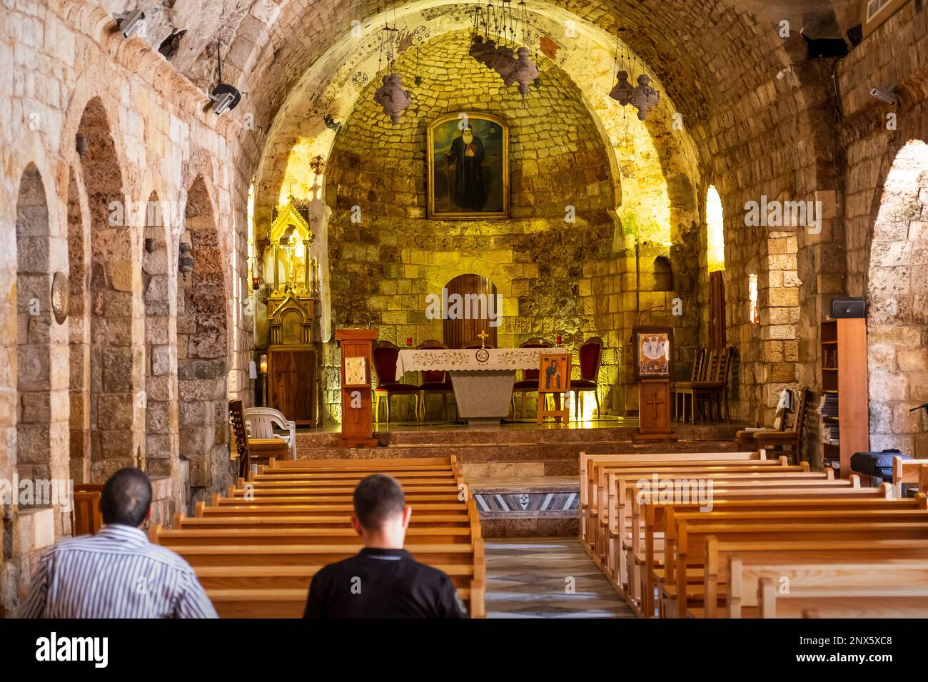 The church of St Anthony, Qozhaya monastery, Qadisha valley, Lebanon ...