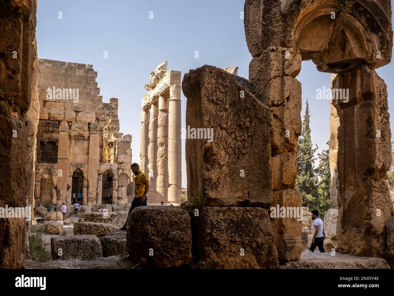 Propylaea (entrance) of Jupiter temple, Beqaa Valley, Baalbeck, Lebanon ...