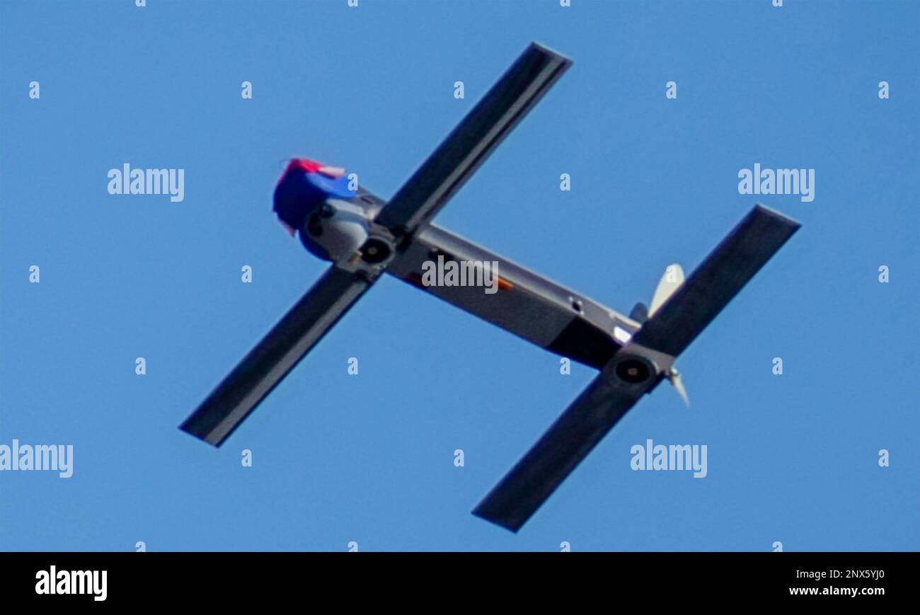 AEROVIRONMENT SWITCHBLADE 300 loitering munition with wings extended in ...