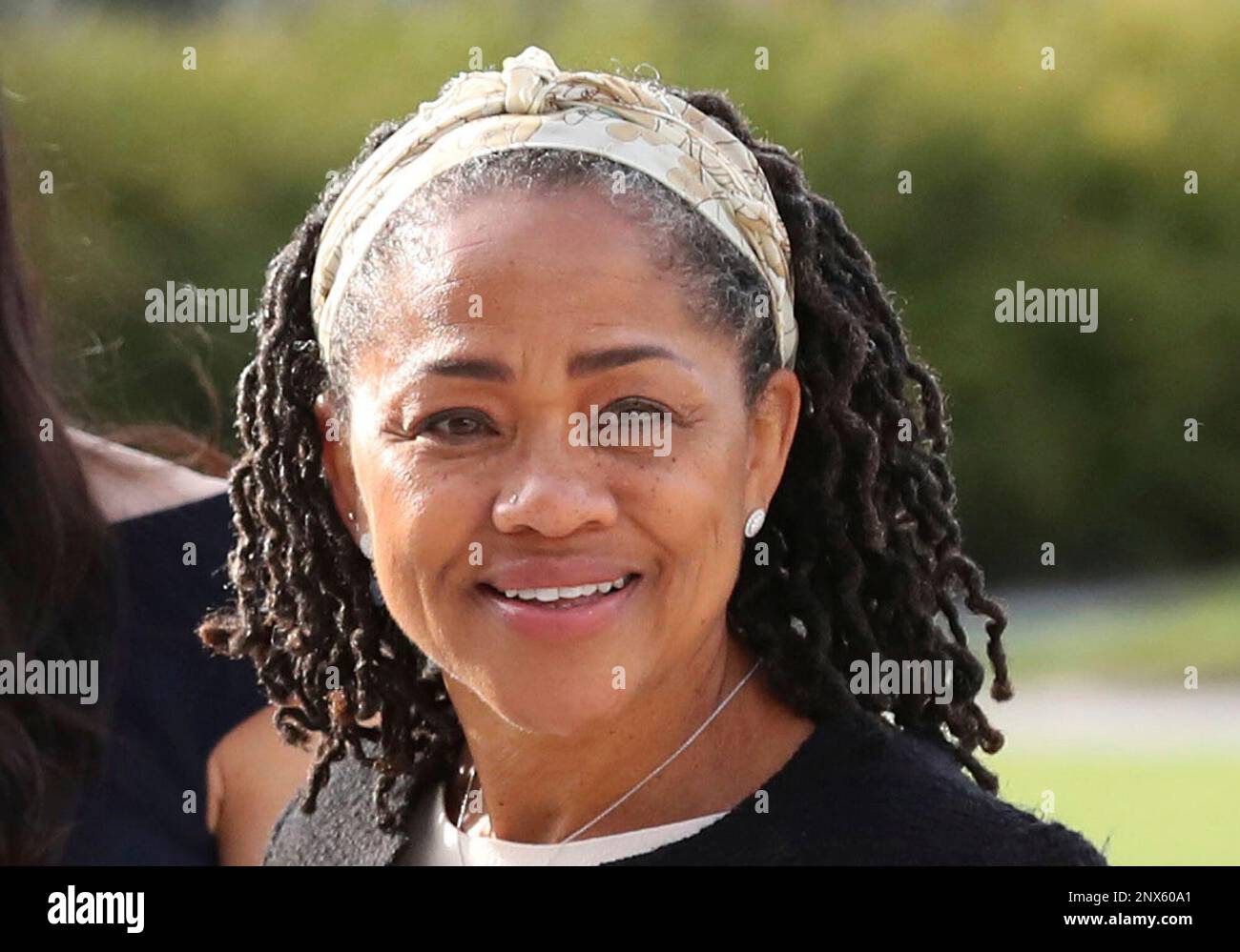 Doria Ragland the mother of Meghan Markle arrives with her daughter at ...