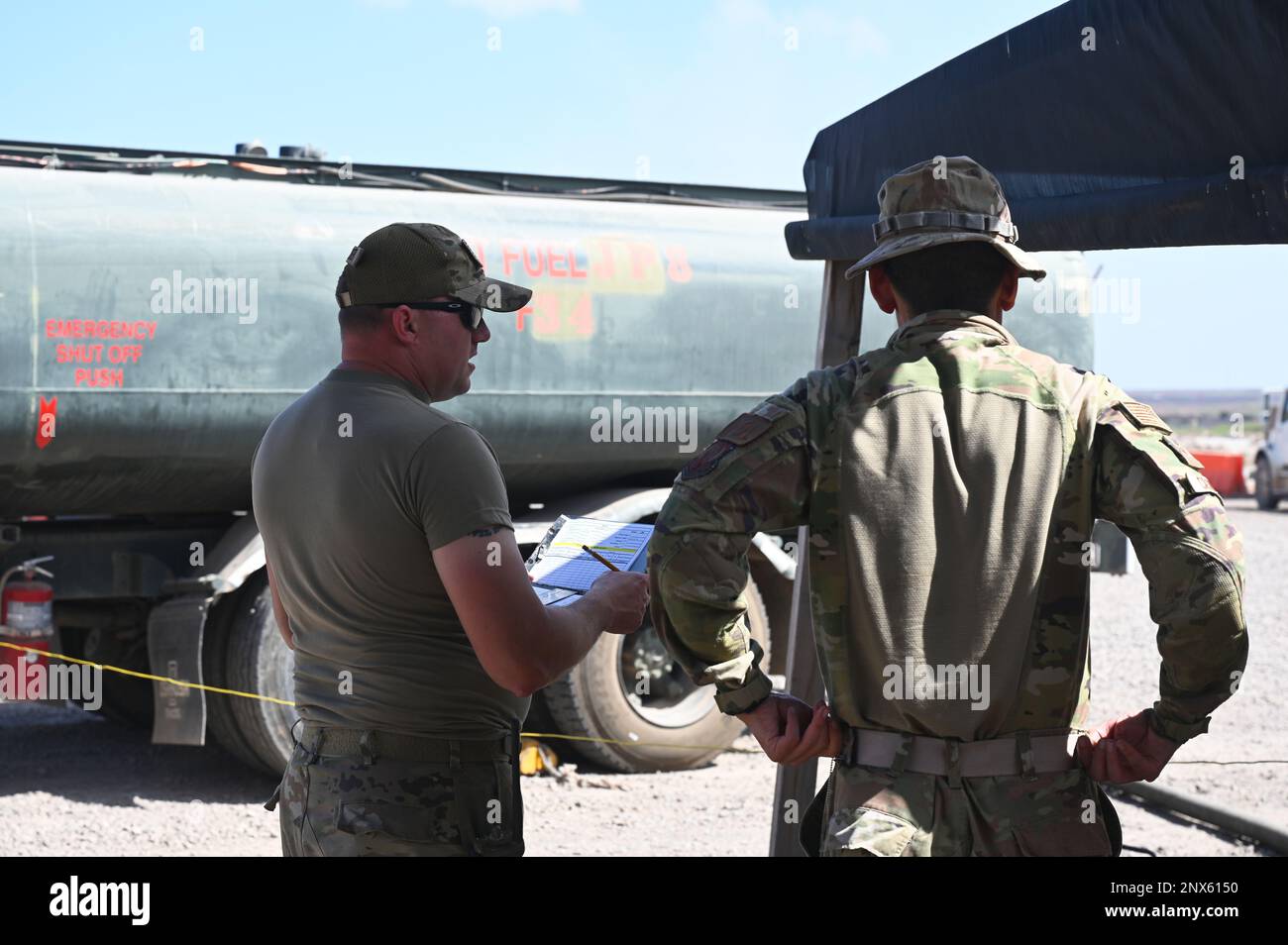 U.S. Air Force Master Sgt. James Rodocker, fuels operations section ...