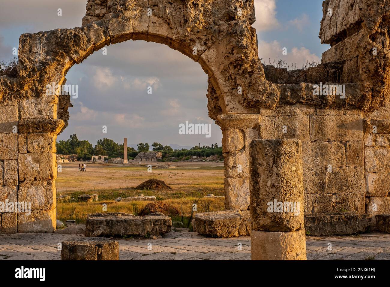 Roman hippodrome, in Al-Bass archaeological site, Tyre (Sour), Lebanon ...