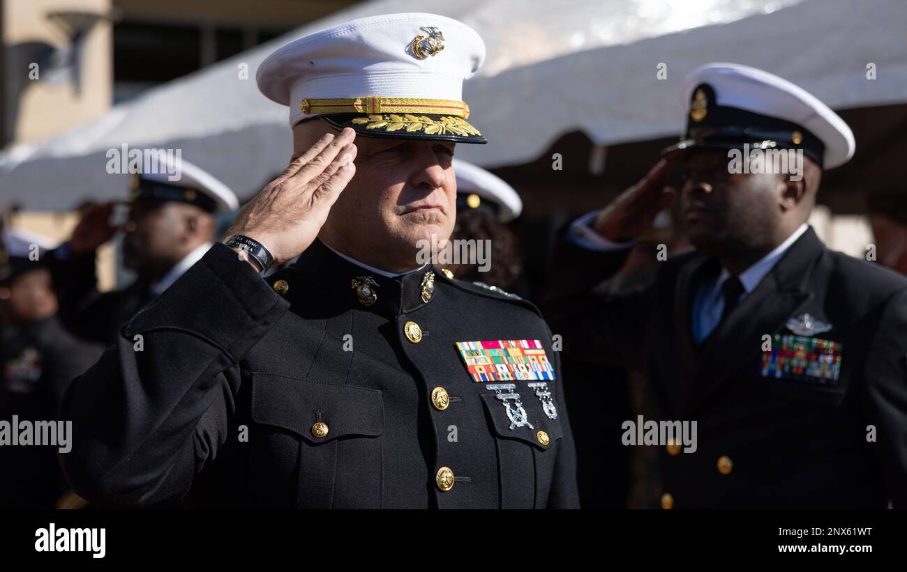 U.S. Marine Corps Lt. Gen. David G. Bellon, Commander of Marine Forces ...