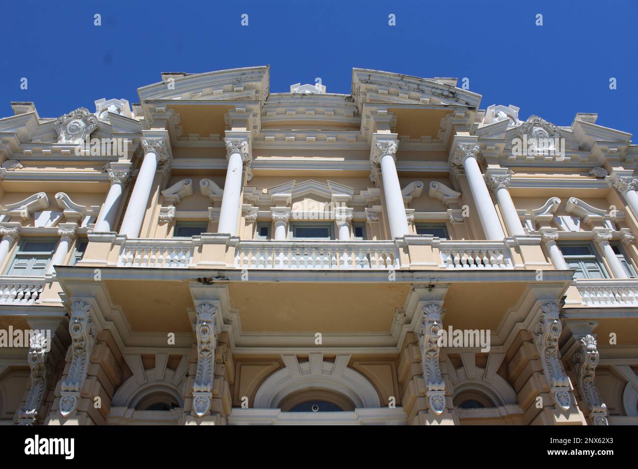MERIDA, MEXICO - OCTOBER 6, 2016 detail of the Museo Palacio Canton ...