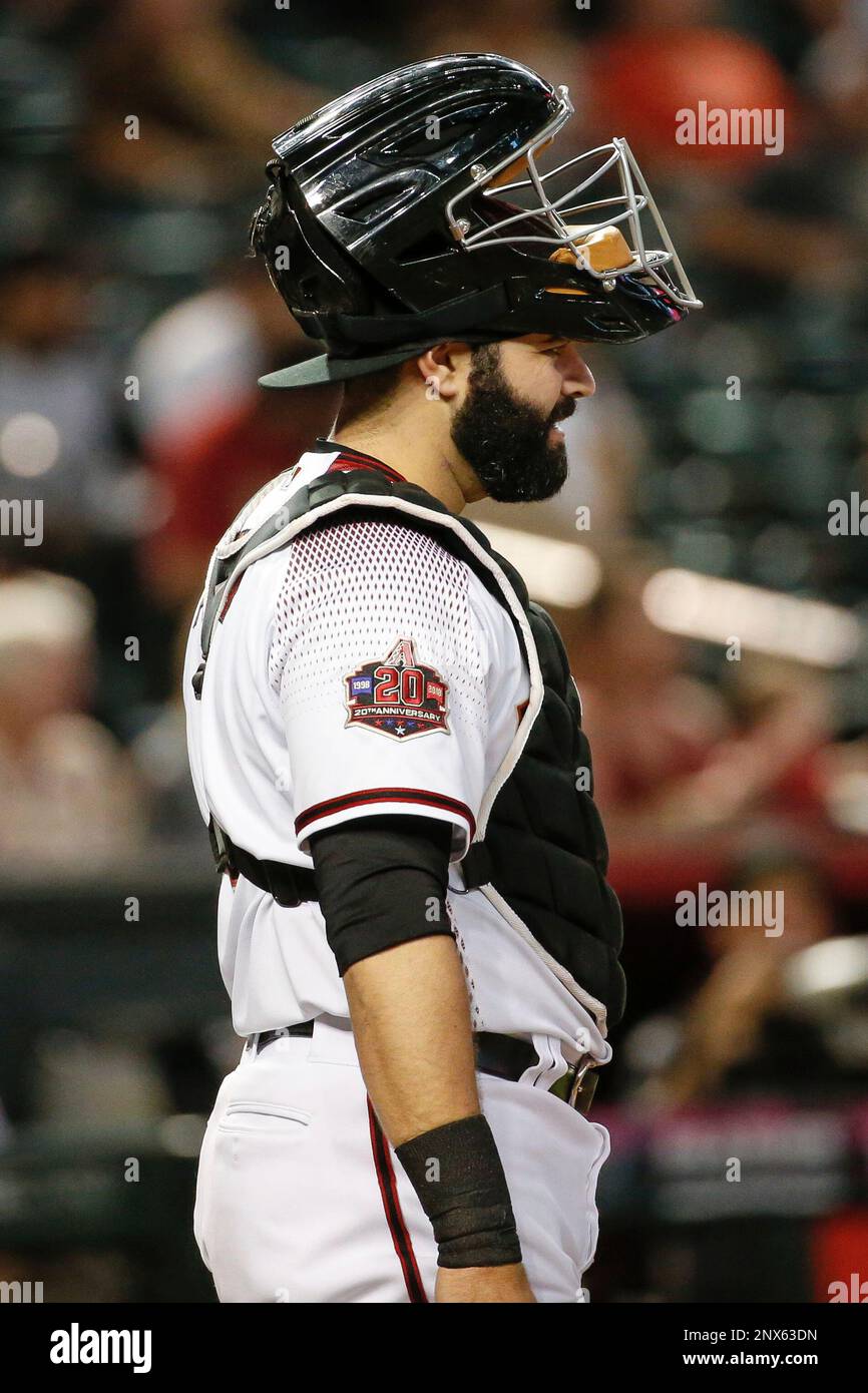 PHOENIX, AZ - MAY 16: Arizona Diamondbacks catcher Alex Avila (5) looks ...