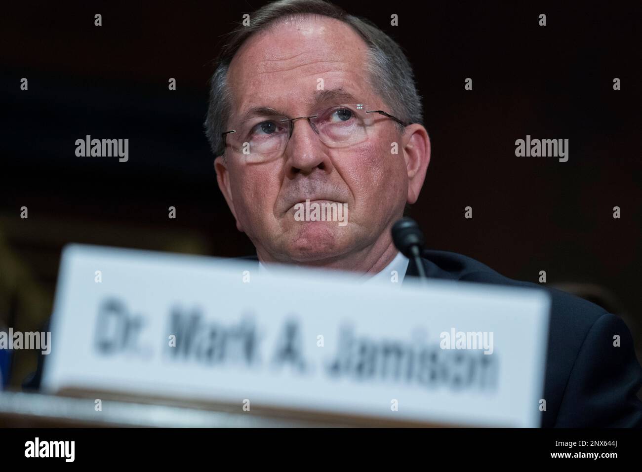 UNITED STATES - MAY 16: Dr. Mark A. Jamison testifies during a Senate ...