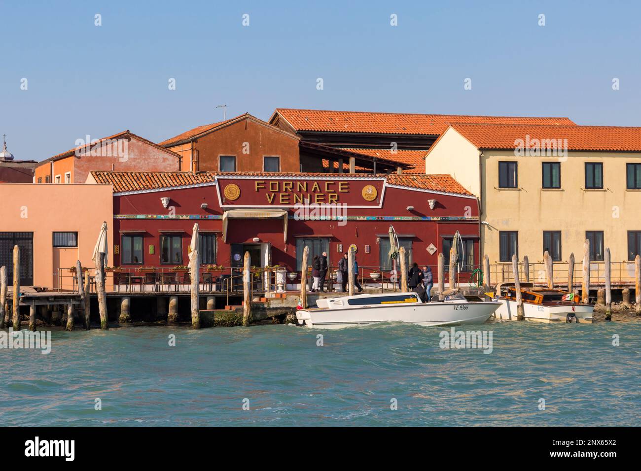 Fornace Venier glass making factory at Murano, Venice, Italy in ...