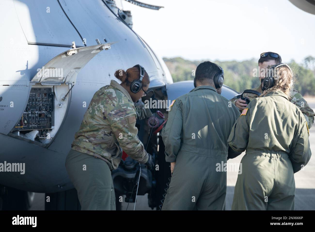 U.S. Airmen with Air Mobility Command, Joint Base Charleston conduct a ...