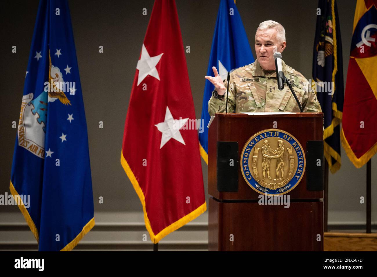U.S. Army Maj. Gen. Haldane Lamberton, adjutant general of the ...
