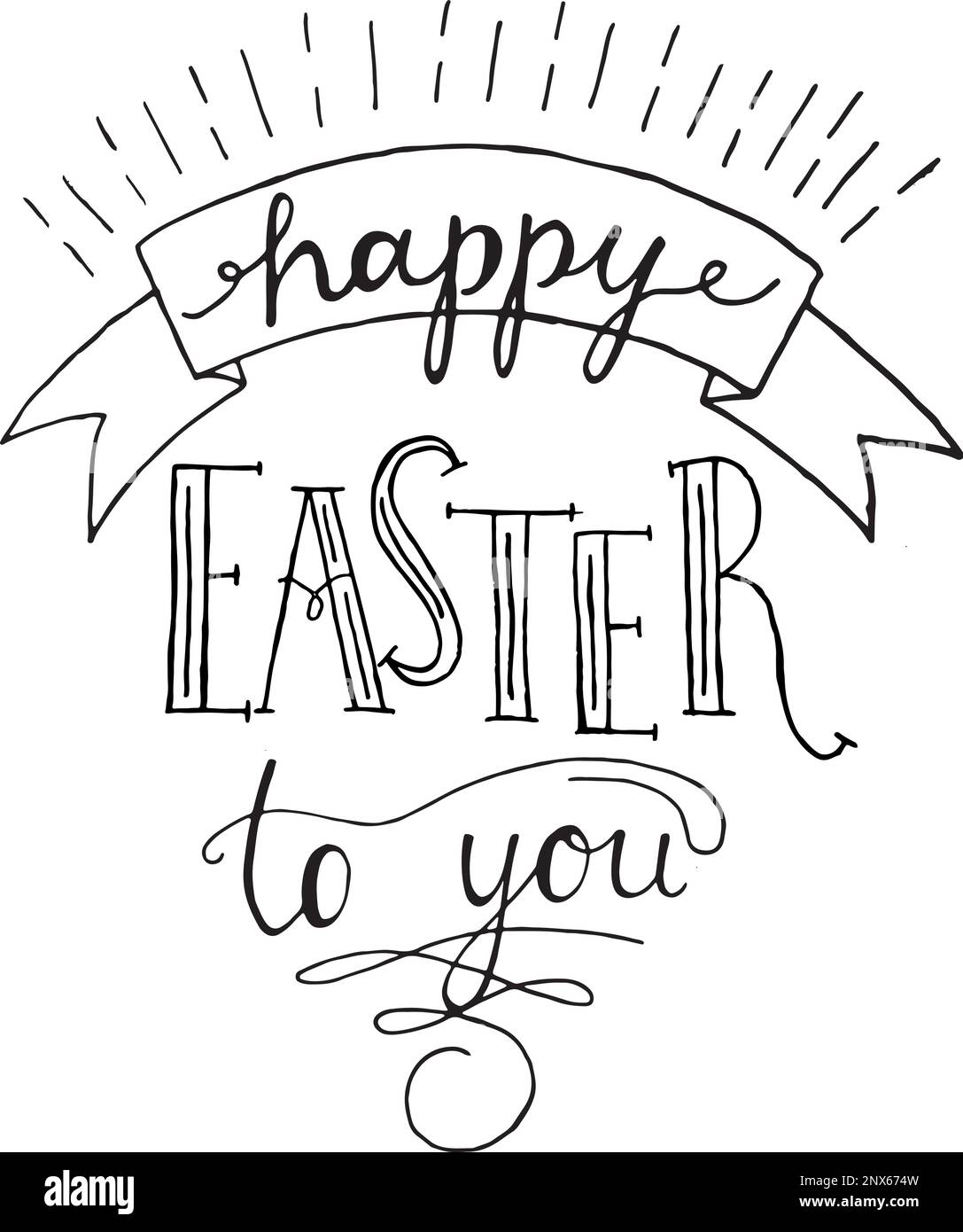 Hand written Easter phrases .Greeting card text templates with Easter ...