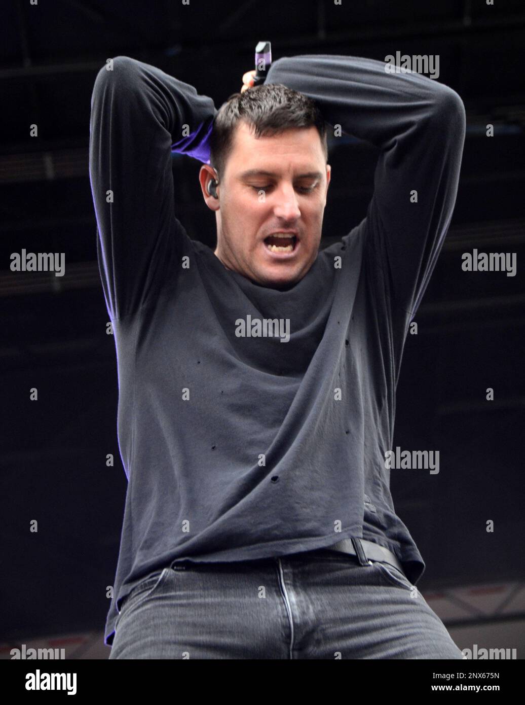 May 12, 2018: Lead singer Winston McCall of the band Parkway Drive ...