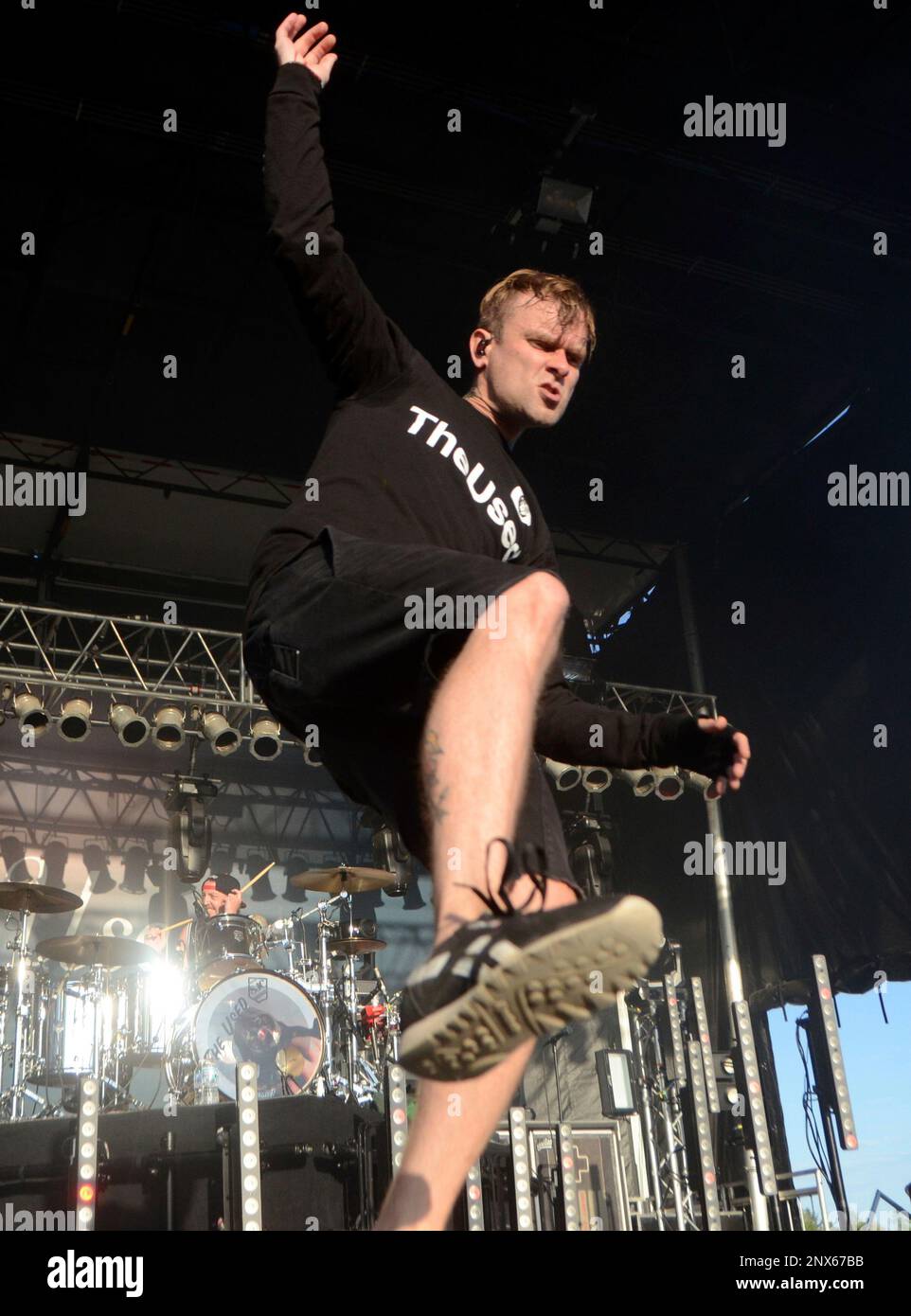 May 13, 2018: Lead singer Bert McCracken of the band The Used performs ...
