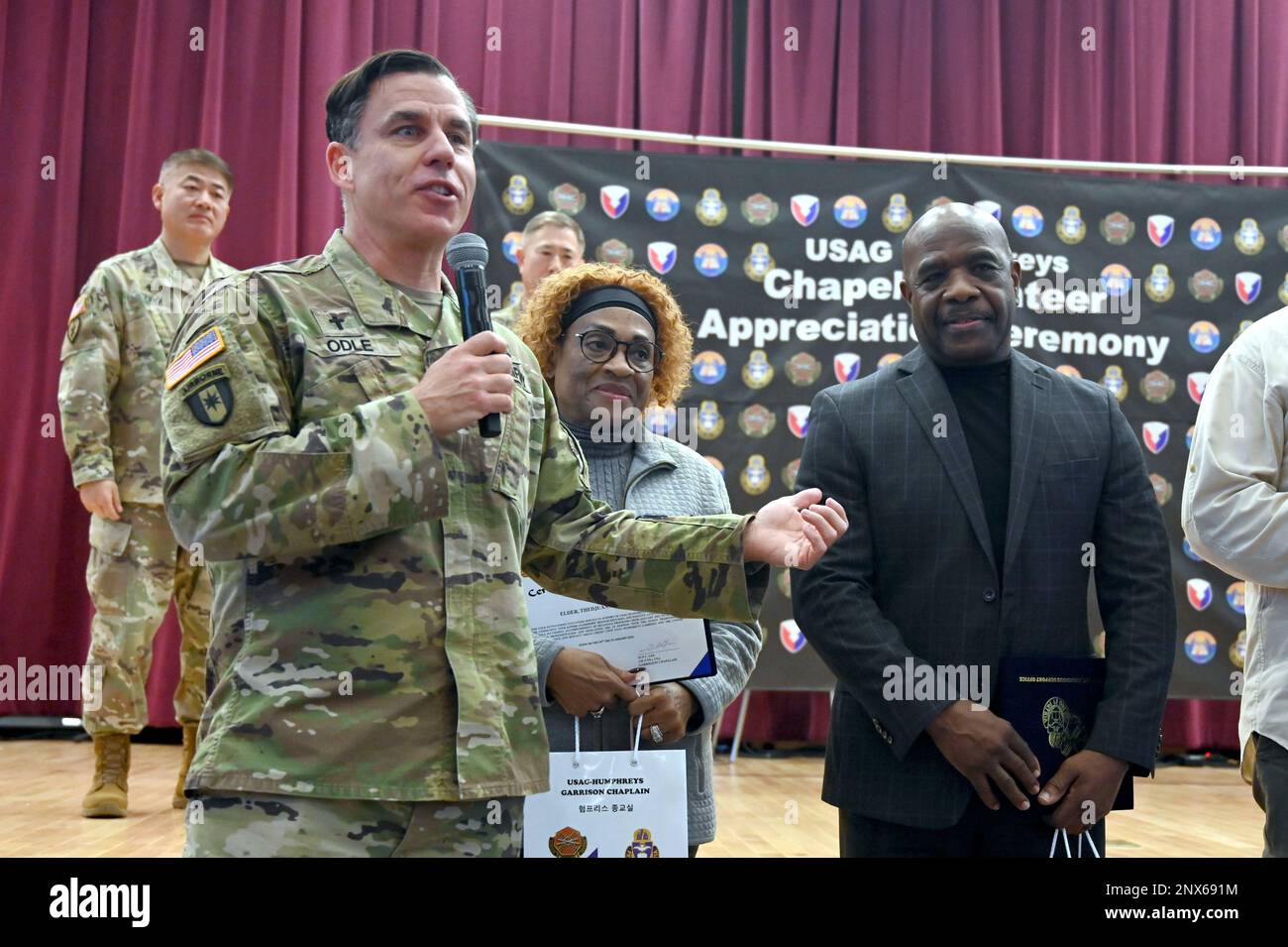 Chaplain (Maj.) Chris Odle, garrison plans and operations chaplain ...