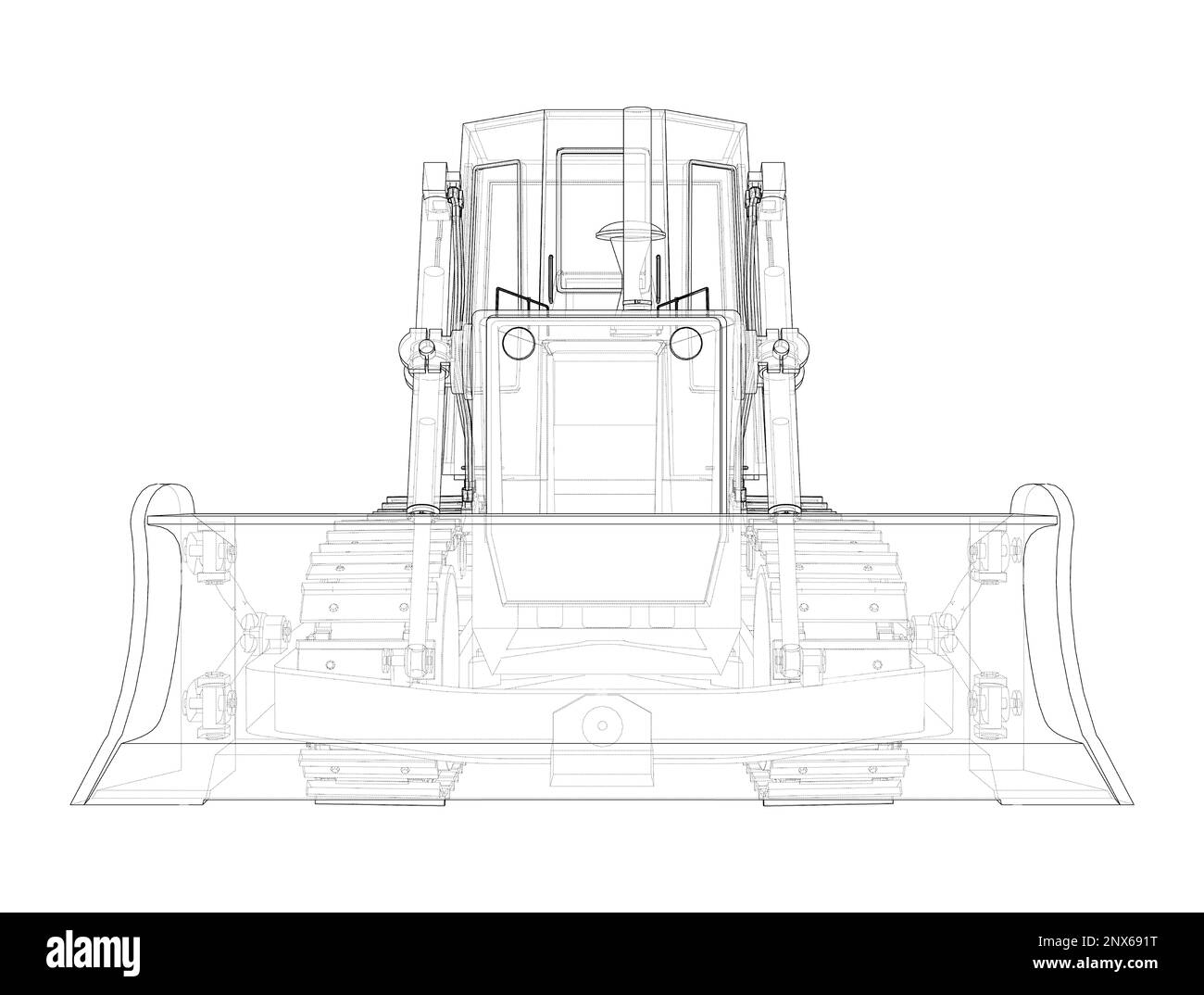 Earth mover, bulldozer Stock Photo - Alamy