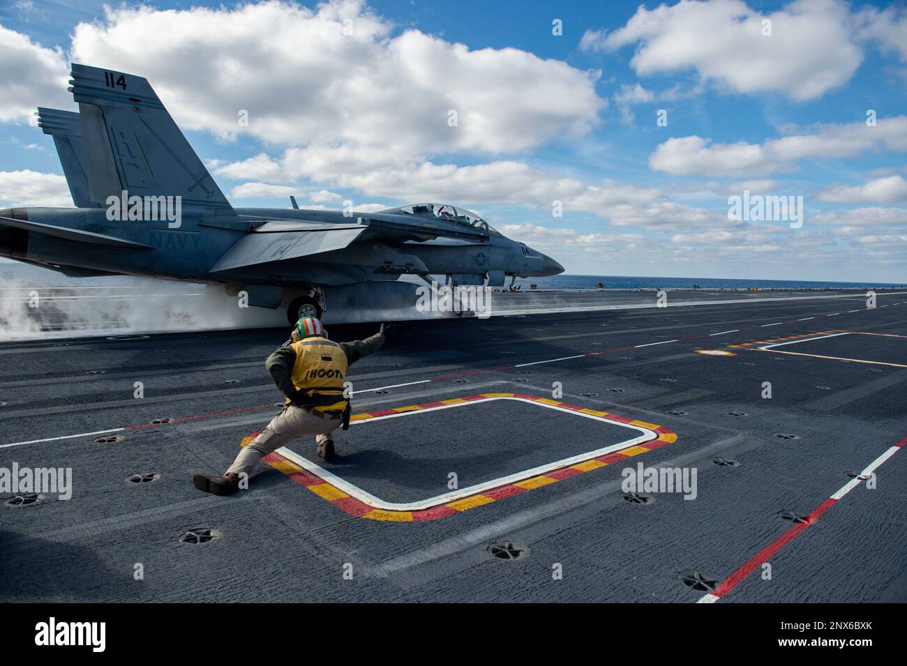 230124-N-FE499-1182 ATLANTIC OCEAN (Jan. 24, 2023) Lt. Erik Moller from ...