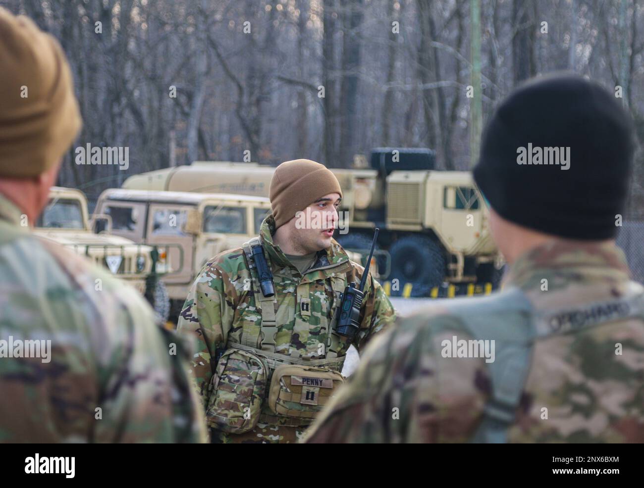 Soldiers assigned to 1st Battalion, 409th Regiment, Brigade Engineer ...