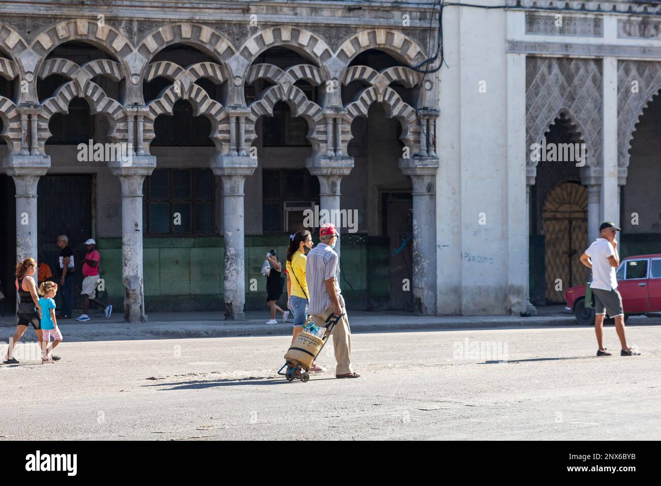 Havana, Cuba - December 14, 2022: Lifestyle of real Cuban people in a ...