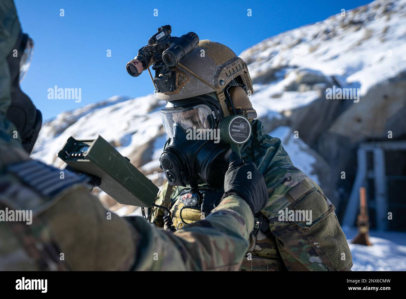 Soldiers with the 56th Chemical Reconnaissance Detachment (CRD), 4th ...