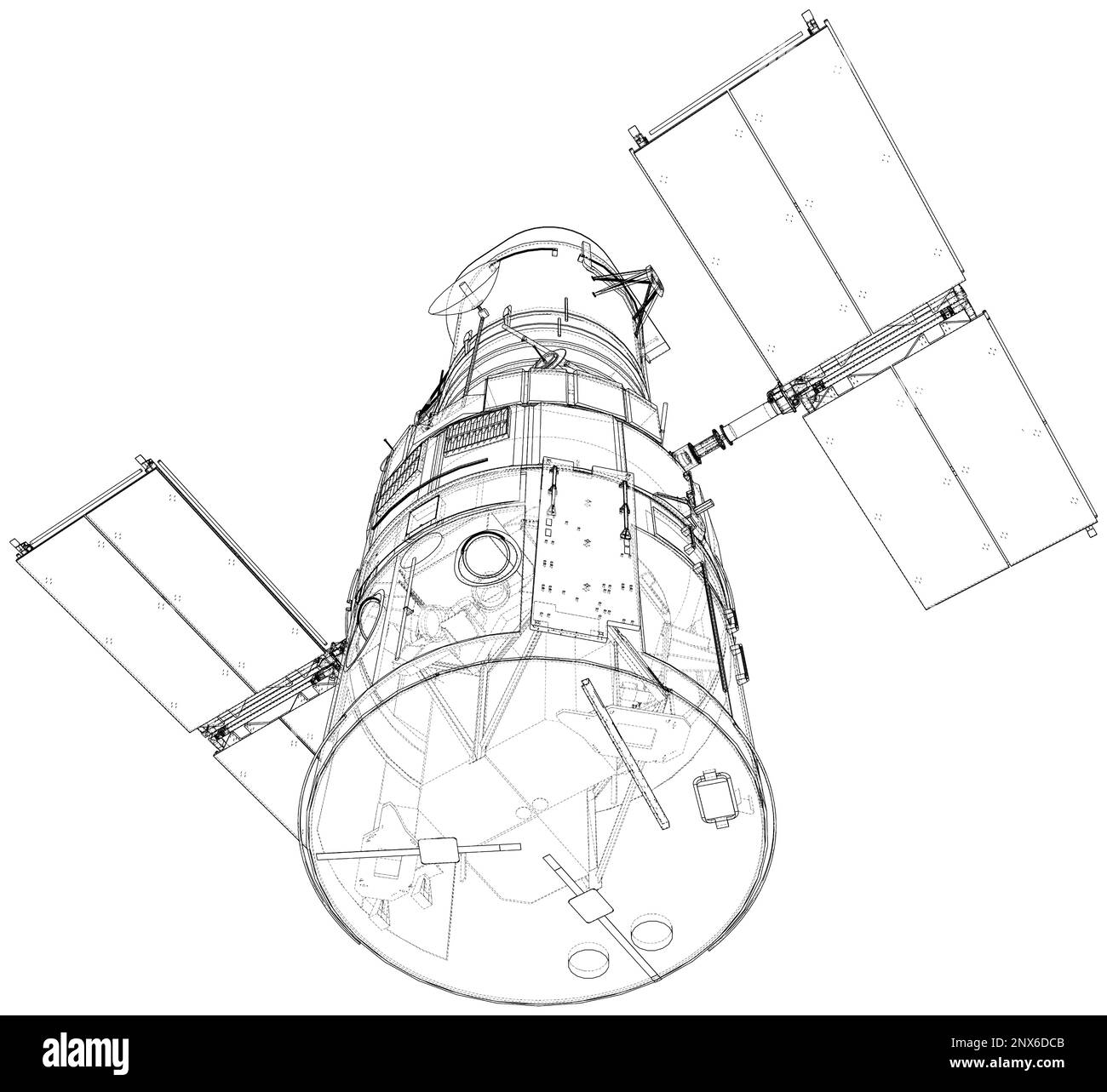 Hubble space telescope. Sattellite Stock Photo - Alamy
