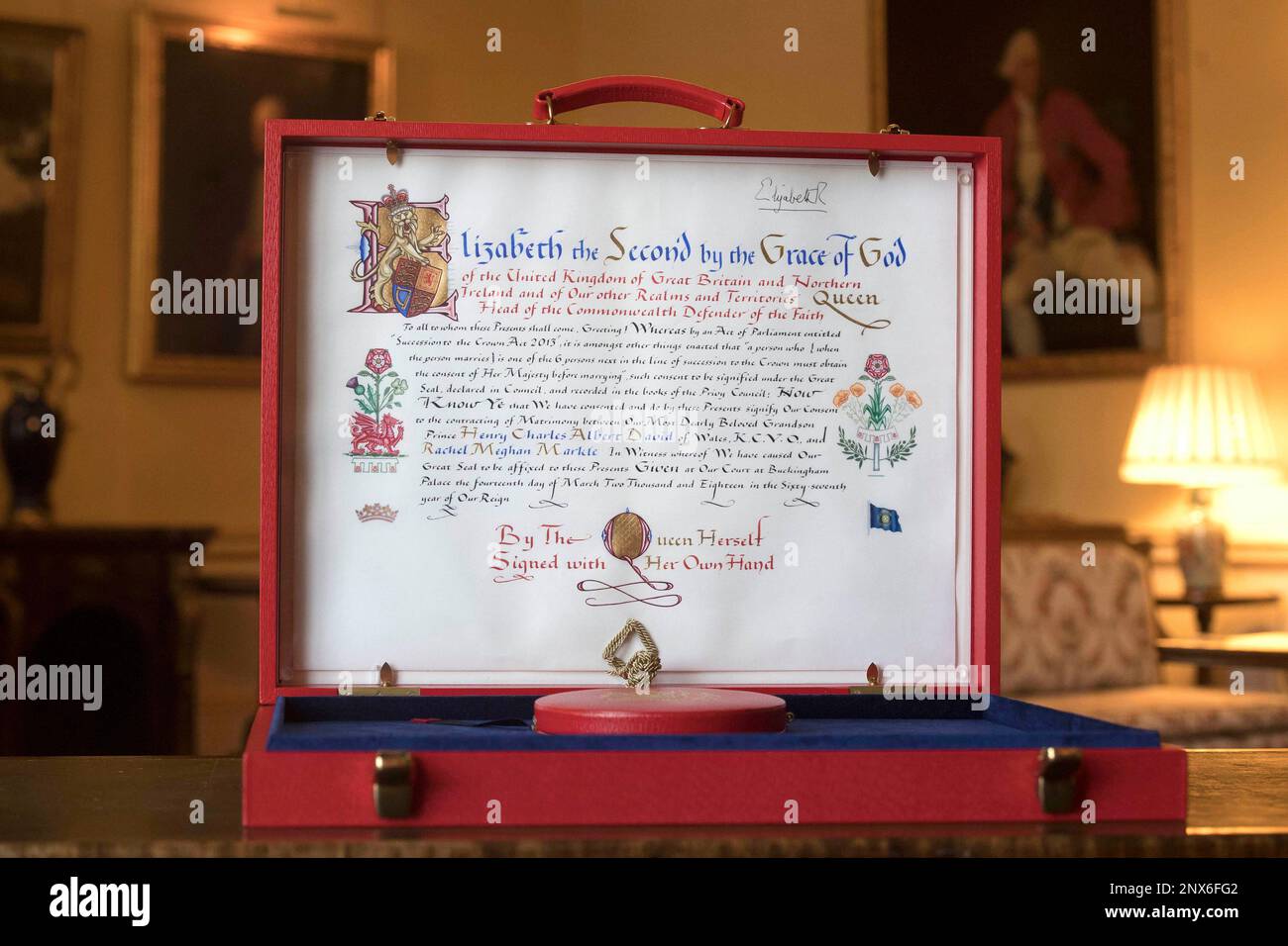 The 'Instrument of Consent', which is the Queen's historic formal ...