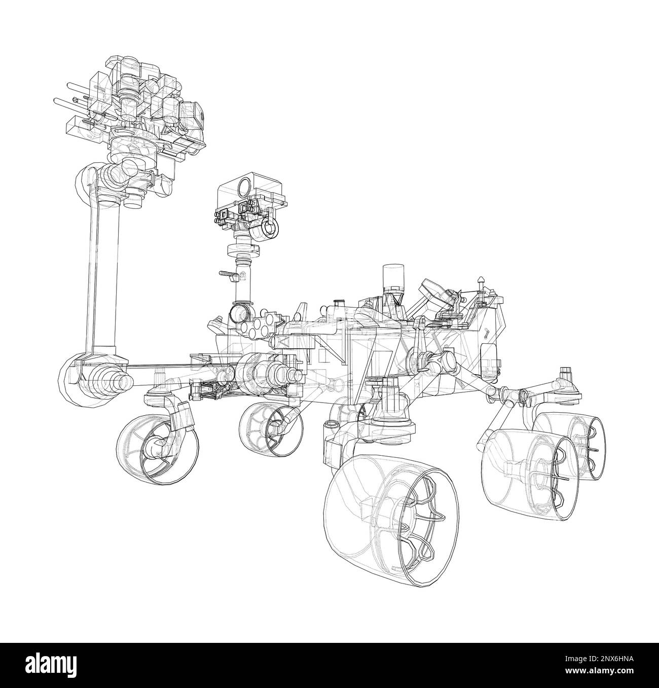 Mars Rover. 3d illustration Stock Photo - Alamy