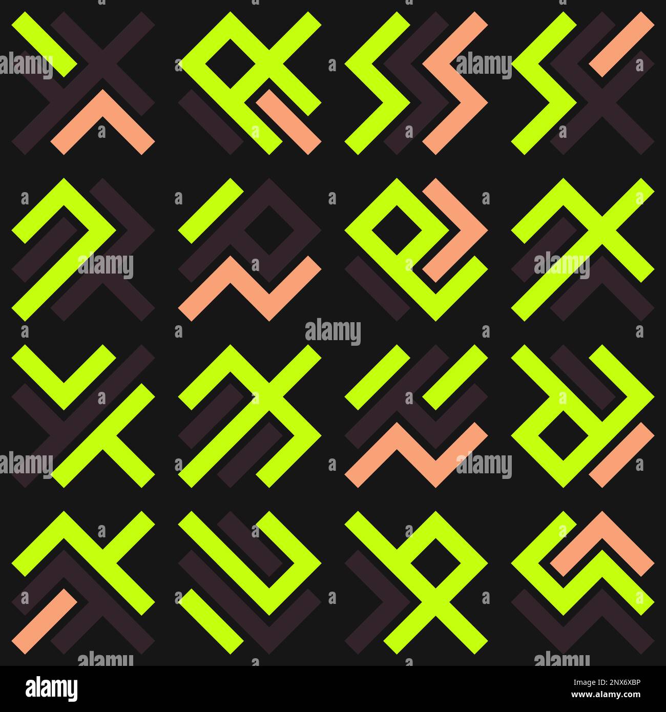 Asemic Glyph writing hieroglyph imitation generative illustration Stock ...