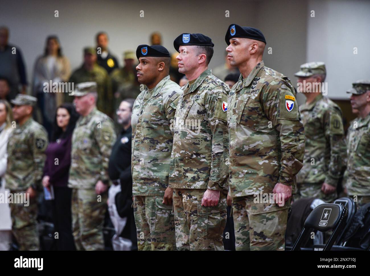 U.S Army Command Sgt. Maj. Benjamin Lemon (left), the U.S. Army ...