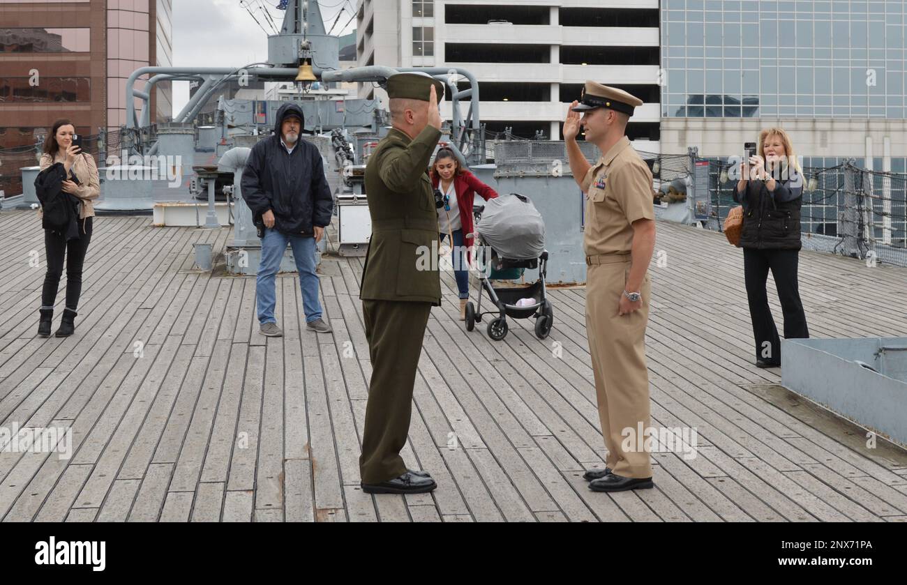 ENC(SW) Mack Taylor, assigned to the Cyclone Class Patrol Ship USS ...