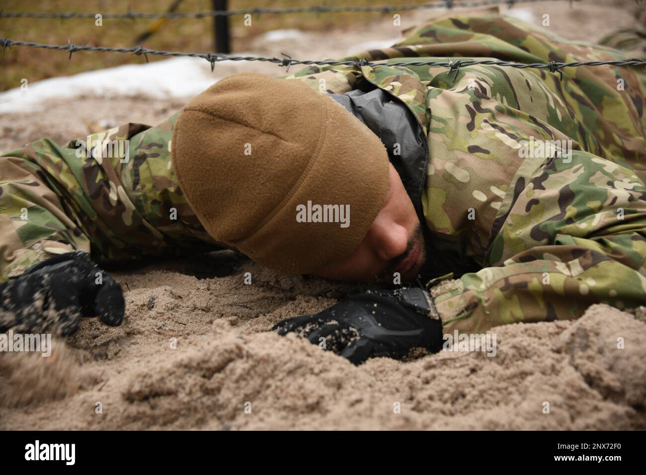 A U.S. Soldier assigned to Headquarters and Headquarters Detachment ...