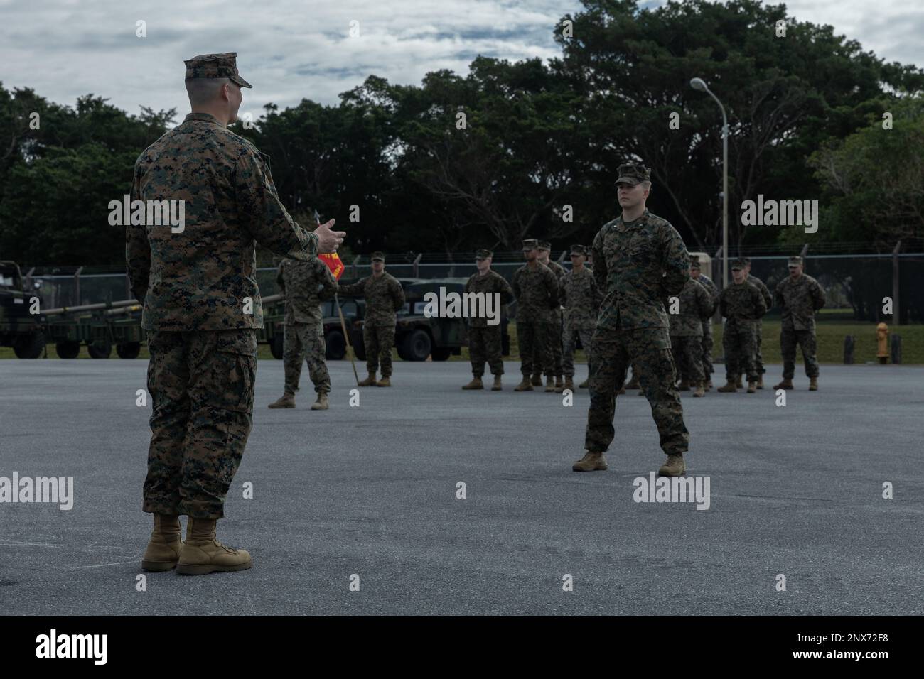 U.S. Marines from Marine Air Support Squadron (MASS) 2 participate in a ...
