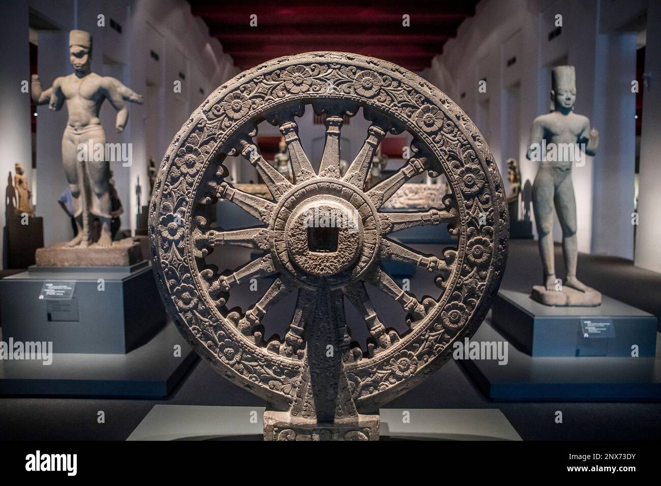 Wheel of the Law dating from the Dvaravati Period, Exhibition Hall 1 ...