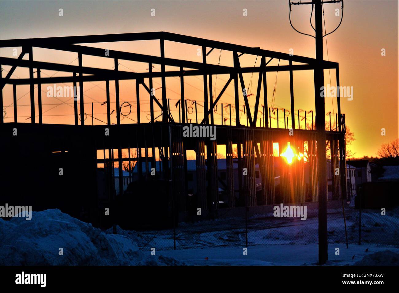 The construction area for a future transient training brigade ...