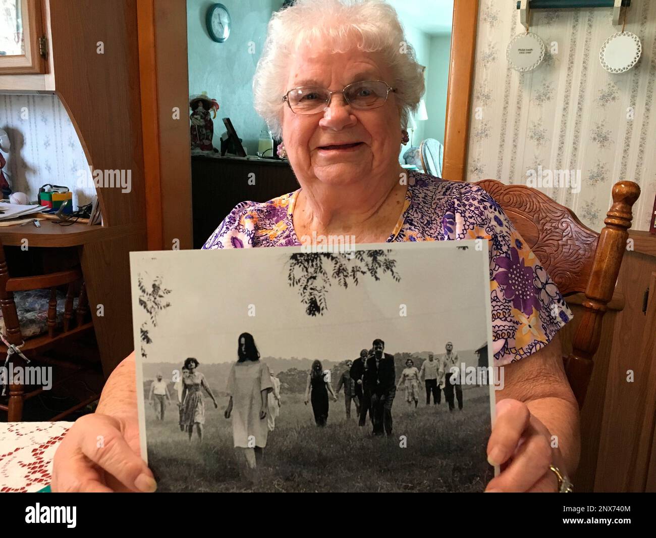 ADVANCE FOR USE SATURDAY, MAY 12 - In this April 21, 2018 photo, Ella Mae Smith, 86, of Evans ...