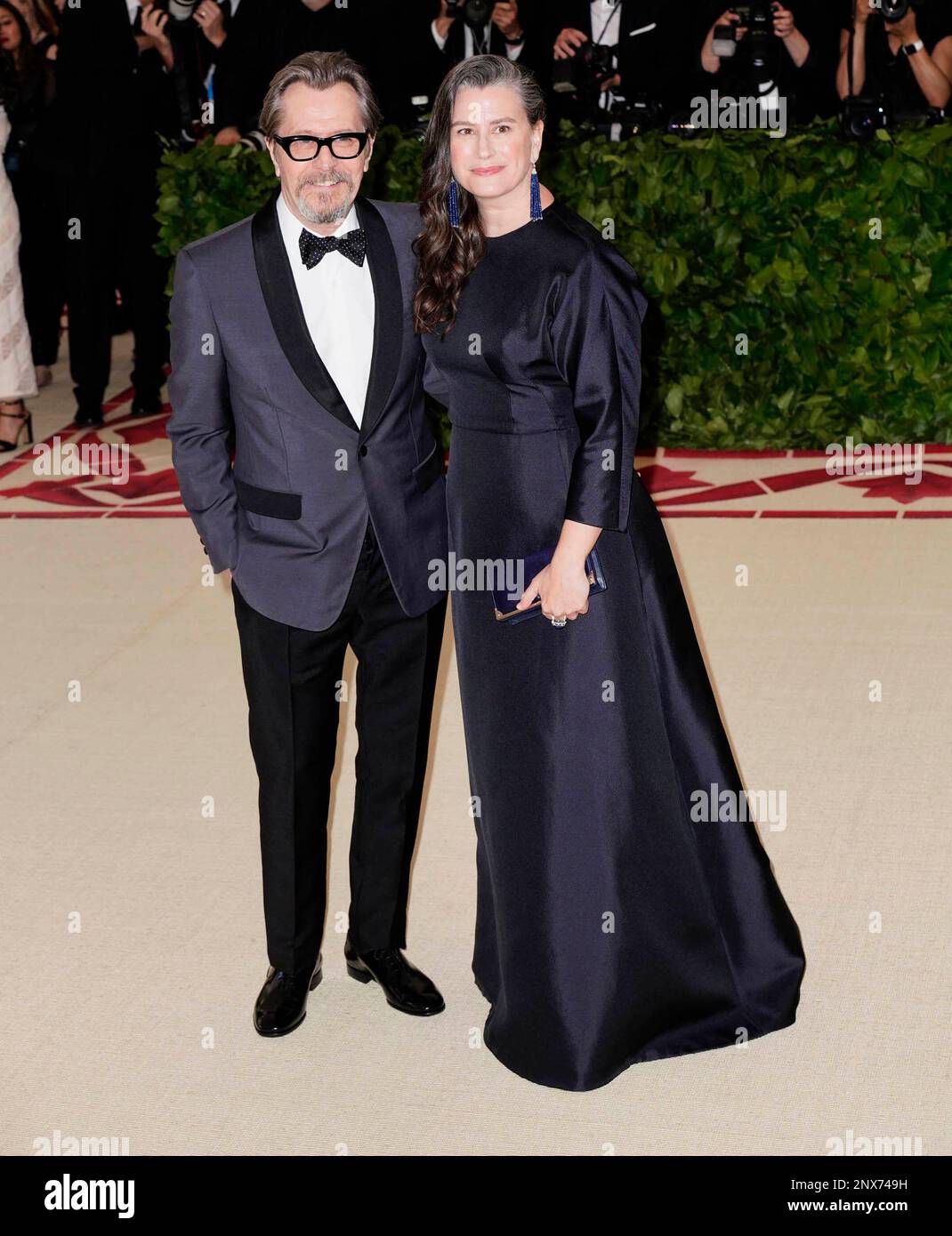 Photo by: XPX/STAR MAX/IPx 2018 5/7/18 Gary Oldman and Gisele Schmidt at the 2018 Costume ...