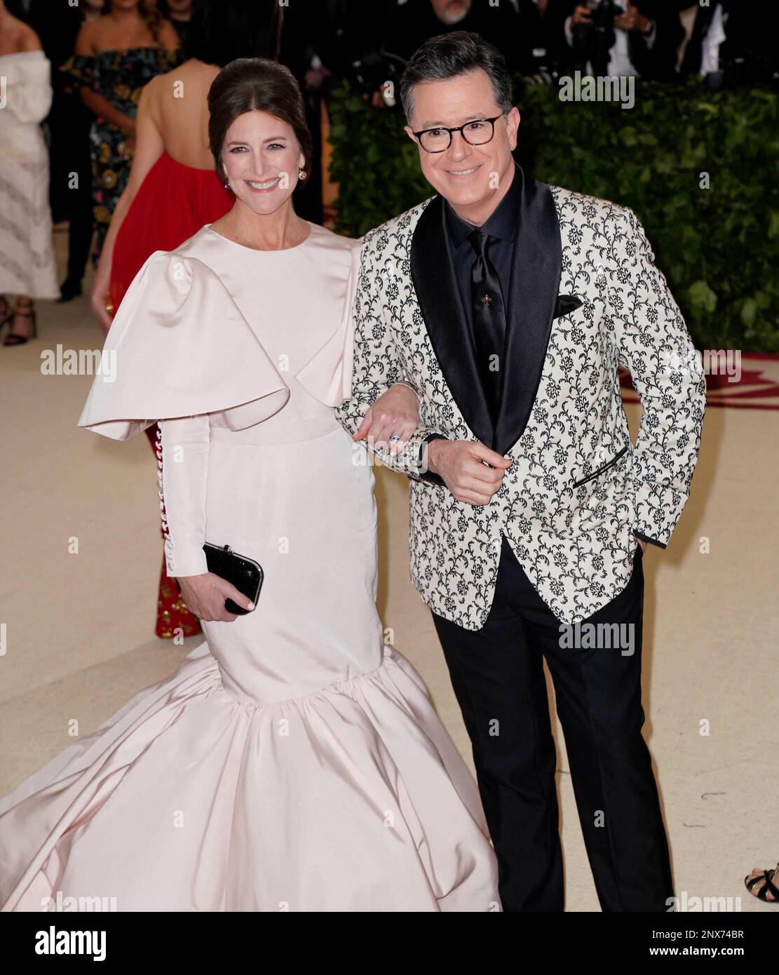 Photo by: XPX/STAR MAX/IPx 2018 5/7/18 Stephen Colbert and Evelyn McGee ...