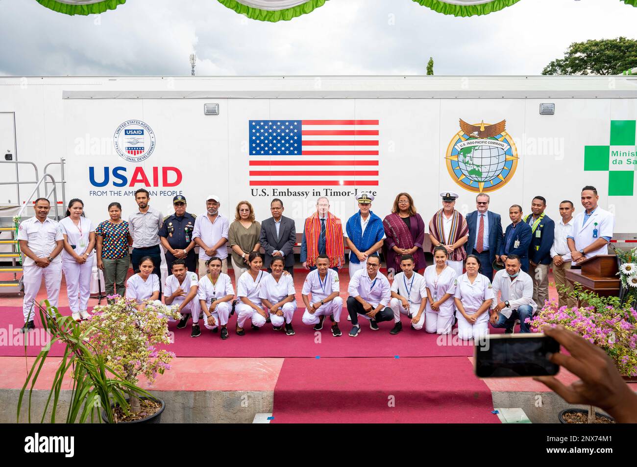 DILI, Timor-Leste (Feb. 2, 2023) Adm. John. C. Aquilino, Commander of U.S. Indo-Pacific Command ...