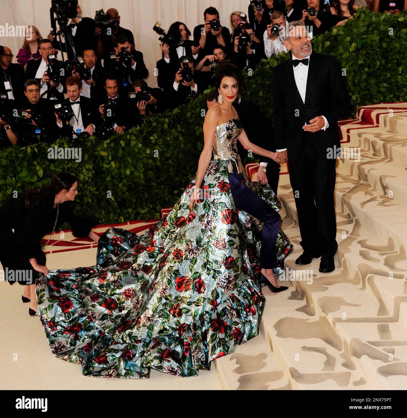 Photo by: XPX/STAR MAX/IPx 2018 5/7/18 Amal Clooney and George Clooney ...