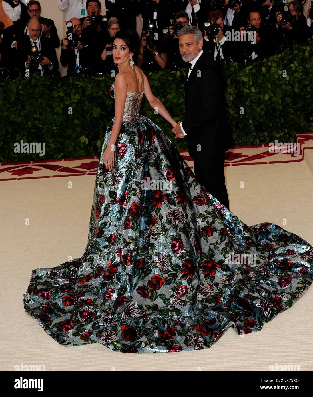 Photo by: XPX/STAR MAX/IPx 2018 5/7/18 Amal Clooney and George Clooney ...