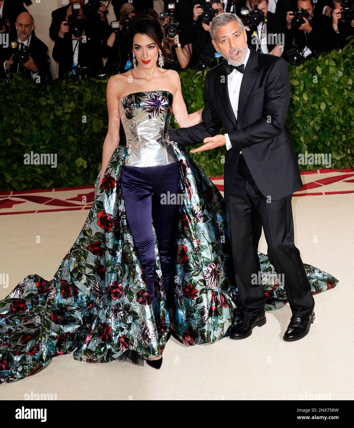 Photo by: XPX/STAR MAX/IPx 2018 5/7/18 Amal Clooney and George Clooney ...